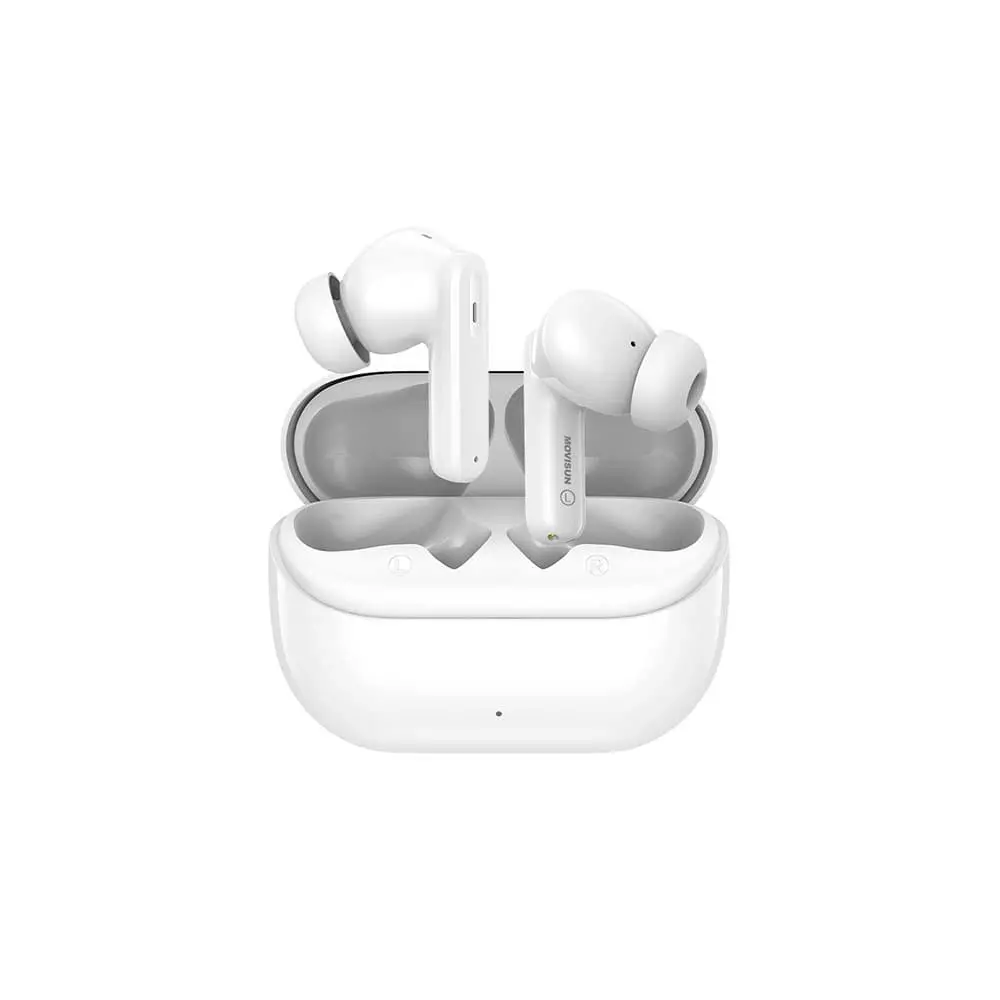 MOVISUN Earbox Buds6 Blanco - Audífonos inalámbricos con cancelación de ...