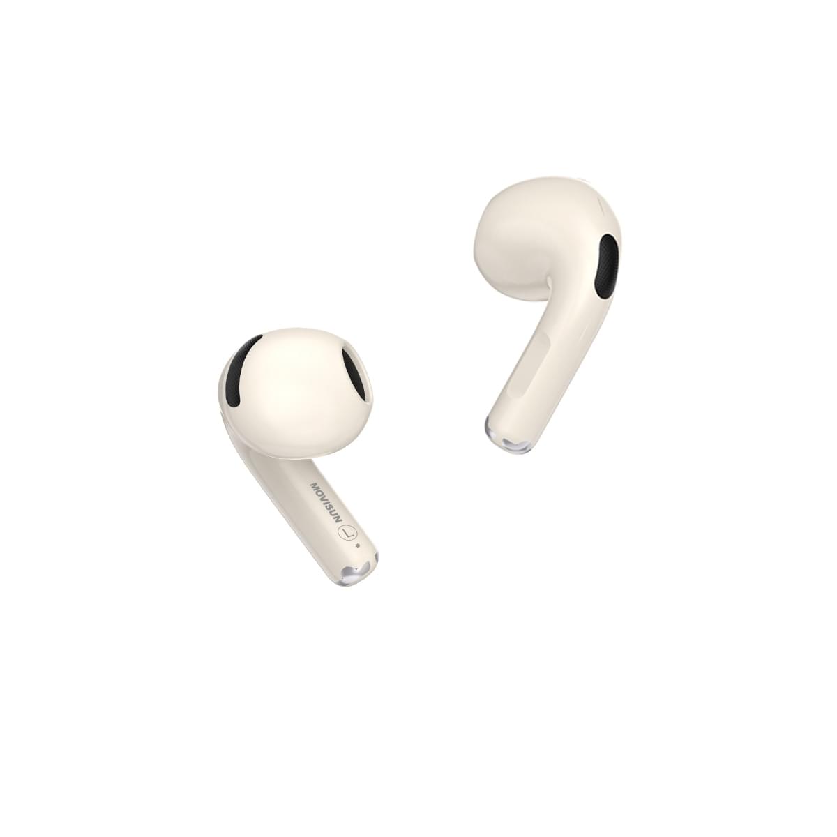 MOVISUN T 17 Buds Beige - Audífonos inalámbricos con cancelación de ...